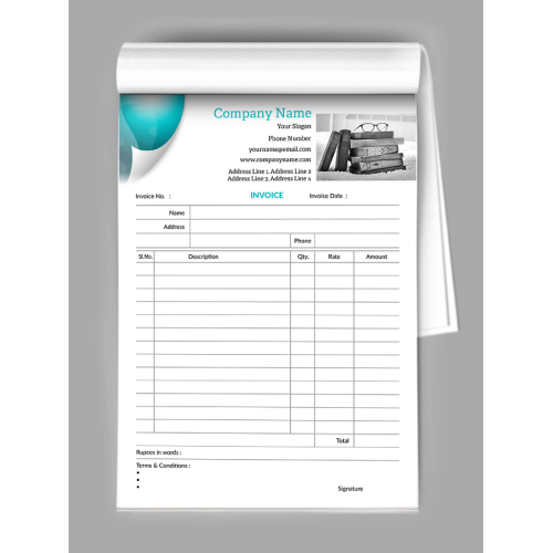 Book Shop Bill Book Design