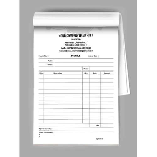Doctor's Bill Book Design