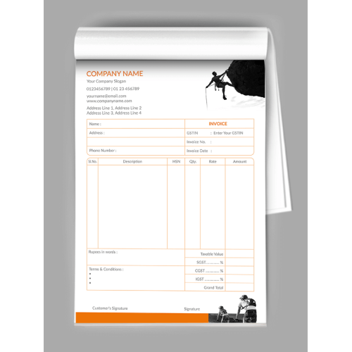 Bicycle Shop Bill Book