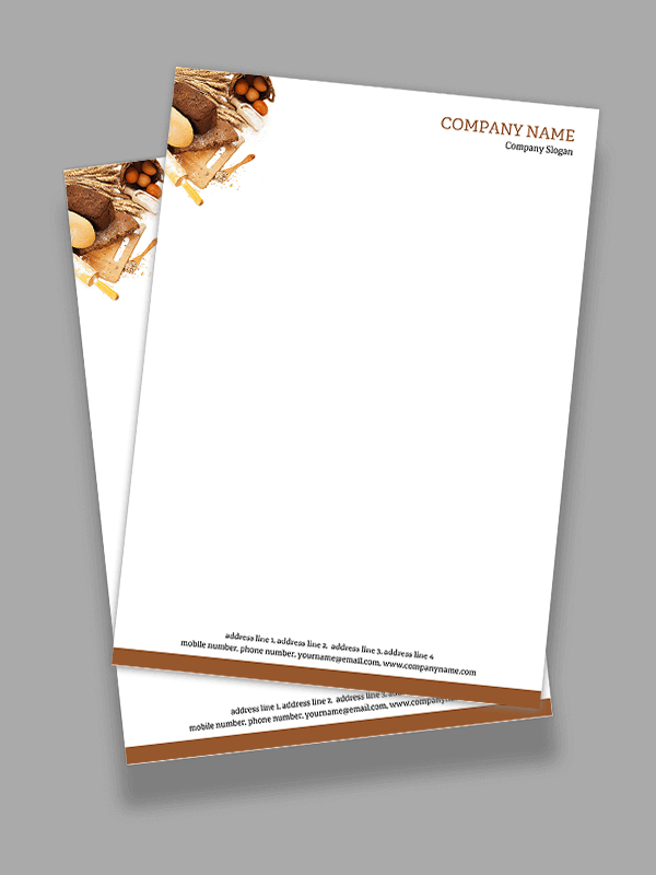 Free Professional Letterheads Template Online Printing @ Low Price