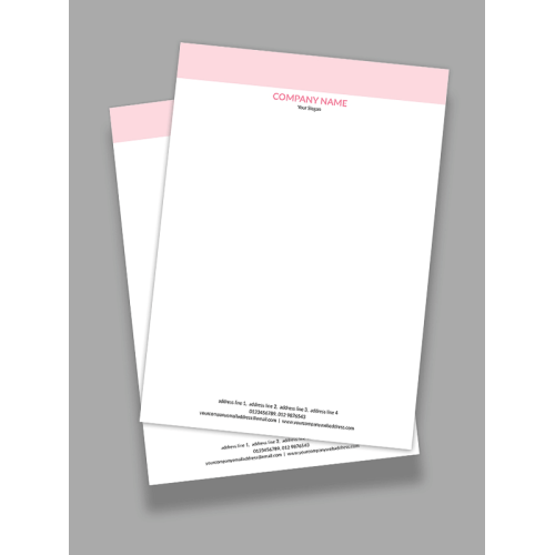 Light Pink Letterhead