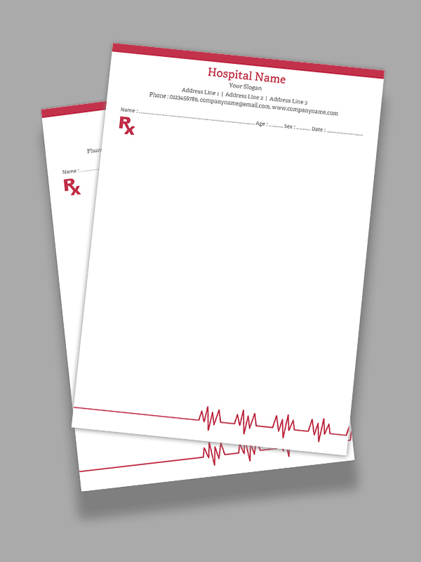 Buy printed Doctor Prescription Pad Formats Online India