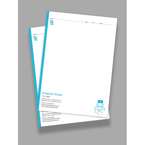 Medical Nursing Home Prescription Pad Design