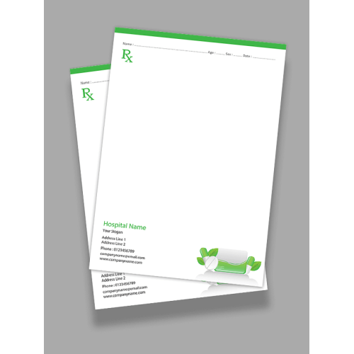 Ayurvedic Prescription Pad Design