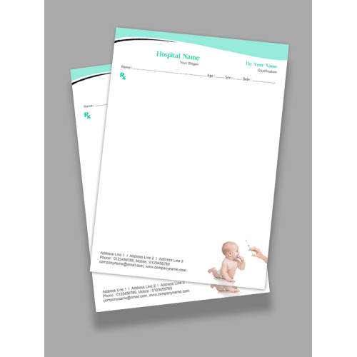 paediatrician Prescription Pad Design