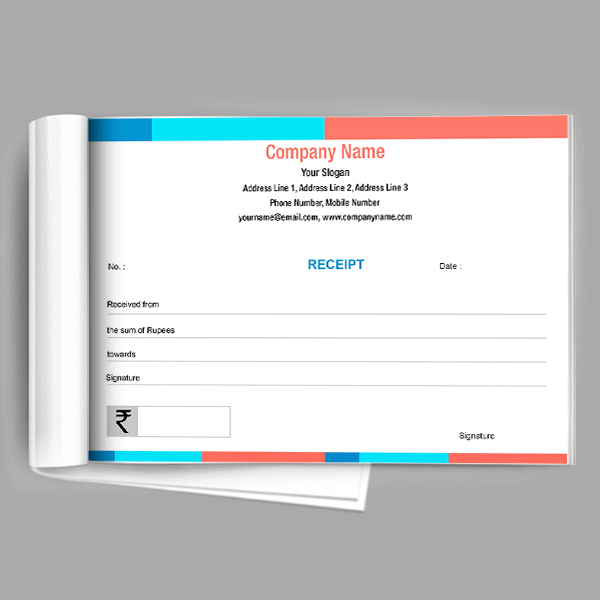 Cash Receipt Design Samples Online India | Print Shoppy