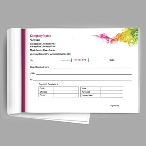 Premium Paint Shop Receipt Design