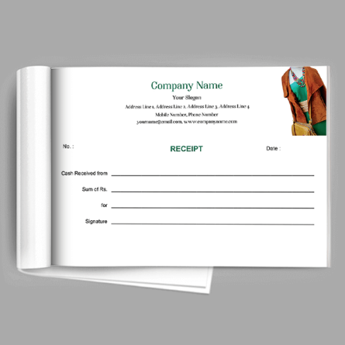 Fashion Designer Receipt Design