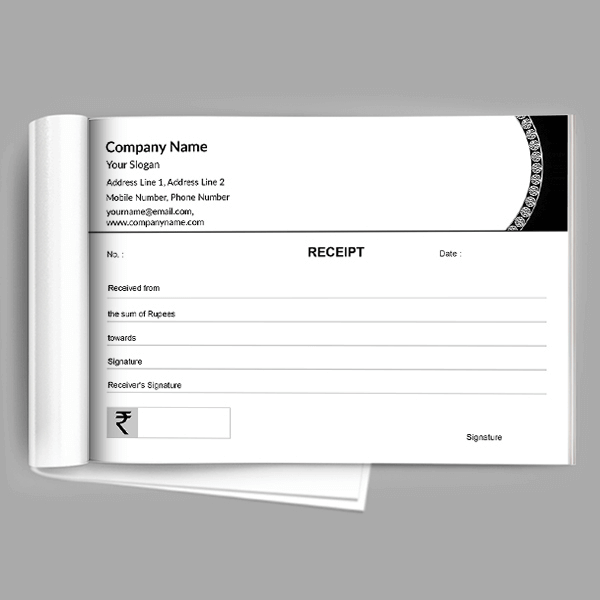 Cash Receipt Design Samples Online India | Print Shoppy