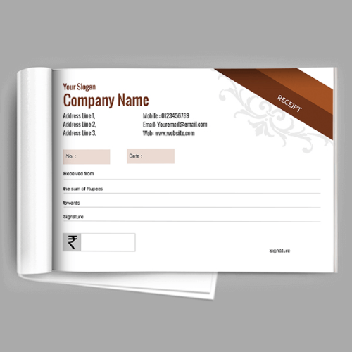 Abstract Receipt Design