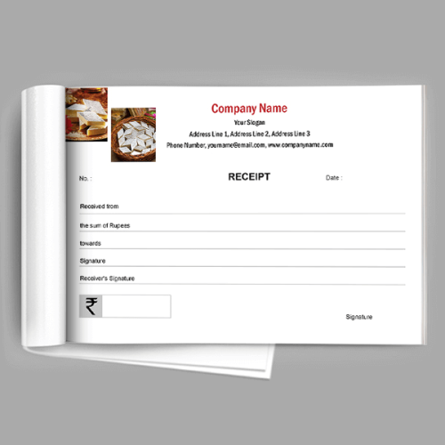 Sweet Shop Receipt Design