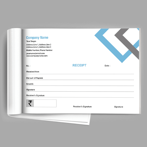 Cash Receipt Design Samples Online India | Print Shoppy