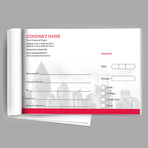 Cash Receipt Design Samples Online India | Print Shoppy