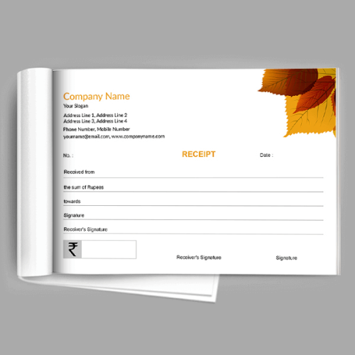 Interior Designer Receipt Book