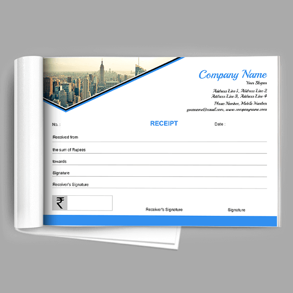 Cash Receipt Design Samples Online India | Print Shoppy