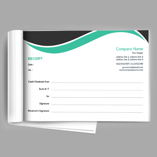 Cash Receipt Design Samples Online India | Print Shoppy