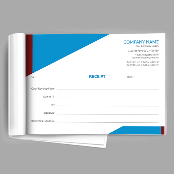 Cash Receipt Design Samples Online India | Print Shoppy