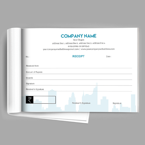 Cash Receipt Design Samples Online India | Print Shoppy