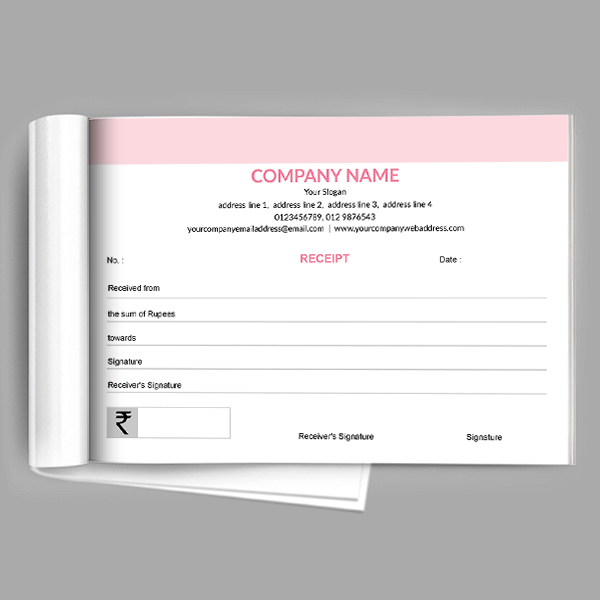 Cash Receipt Design Samples Online India | Print Shoppy