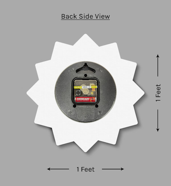 Buy Customized Fullpic Upload On Pink Colored Star Shaped Clock With ...