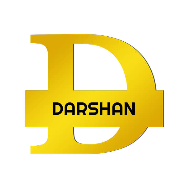 Buy Letter D - Classic Design Monogram Sign Golden Aluminim Nameplate