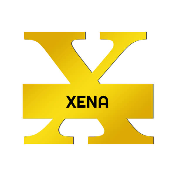 Buy Letter X - Classic Design Monogram Sign Golden Aluminim Nameplate