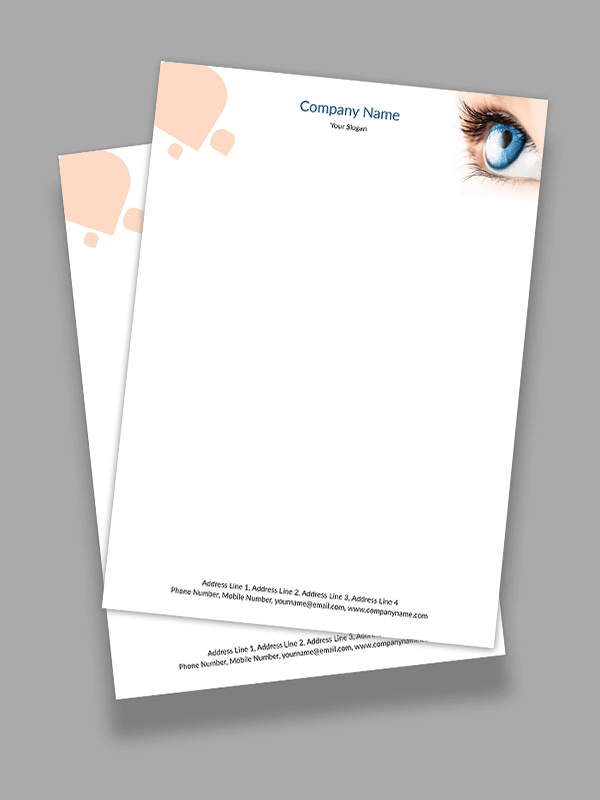 Eye Care Letterhead Design