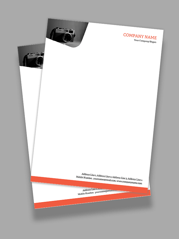 Photography Letterhead Design