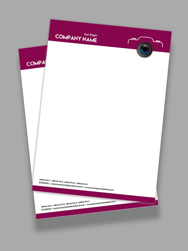Photographer Letterhead