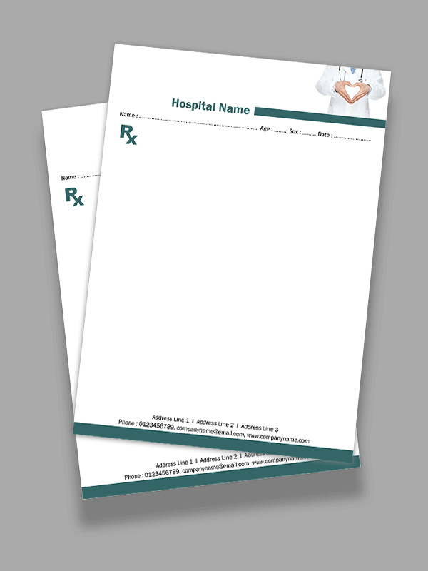 Cardiologist Prescription Pad Design