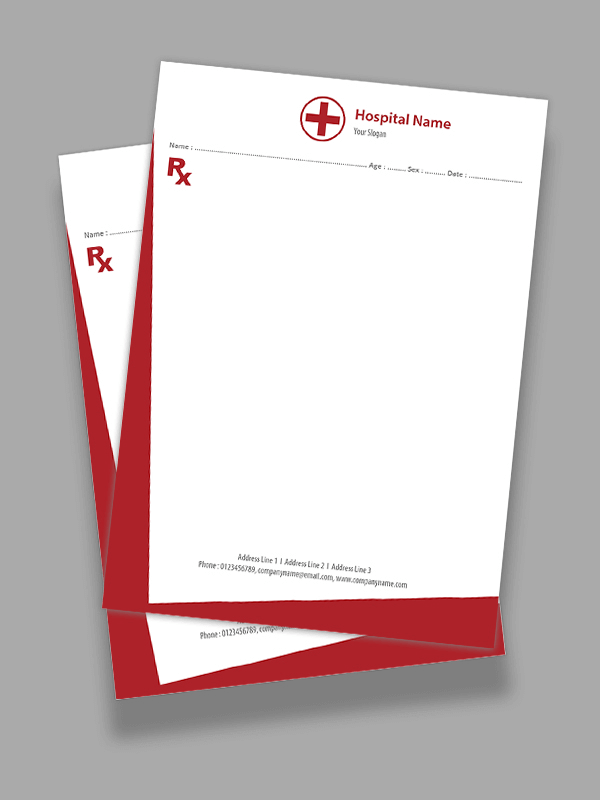 Medical Prescription Pad Design