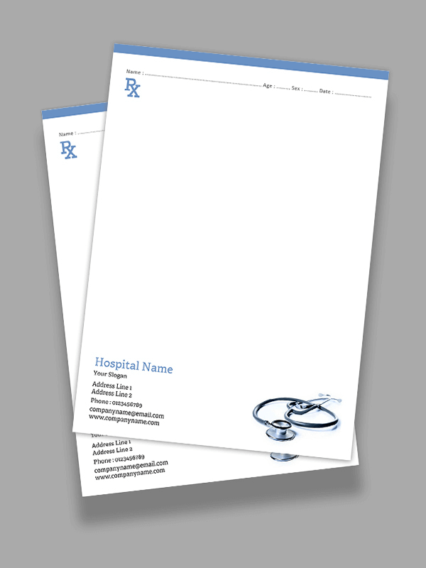 Rx pad Prescription Pad Design