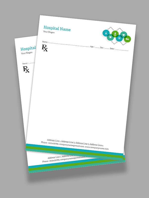 Super Speciality Prescription Pad Design