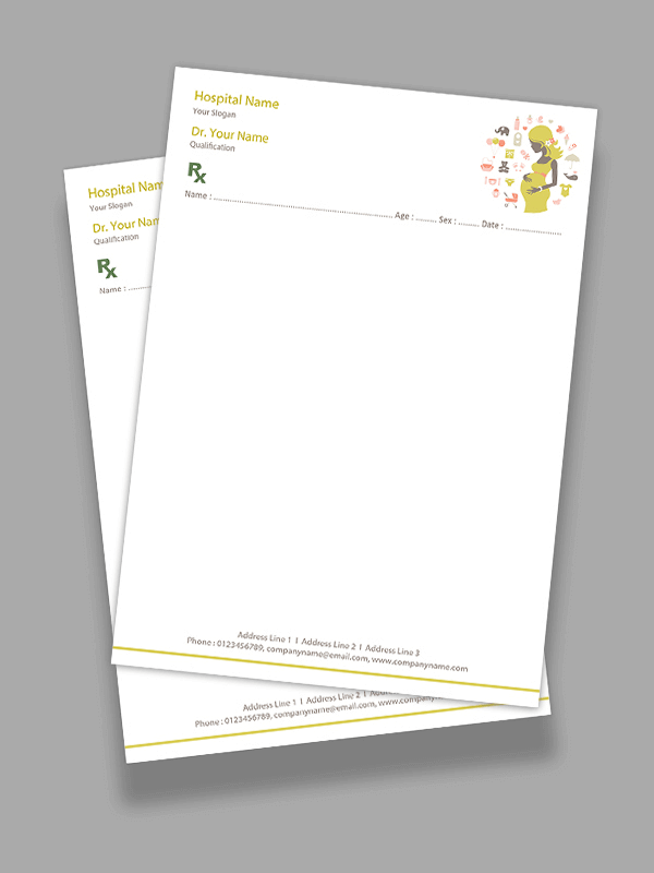Gynecologist Prescription Pad Design