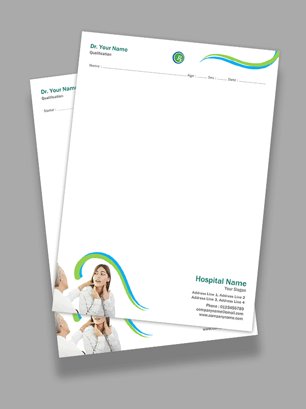 Physiotherapist Prescription Pad Design