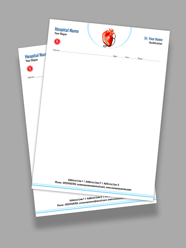 Cardiologist Prescription Pad Design