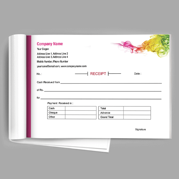 Premium Paint Shop Receipt Design