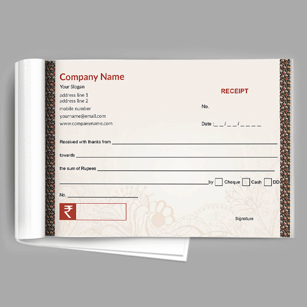 Florist Receipt Design