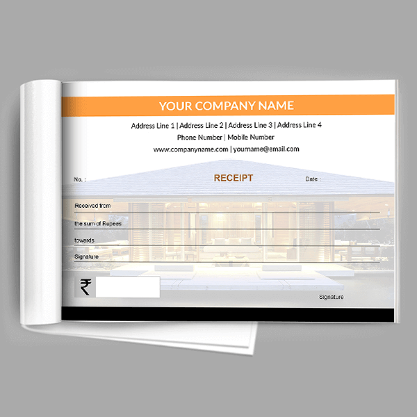 Interior Designer Receipt Design