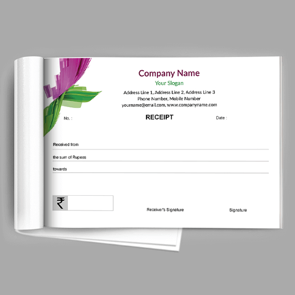 Abstract Receipt Design