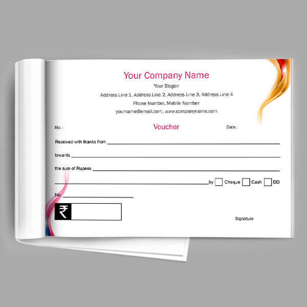 Abstract Receipt Design