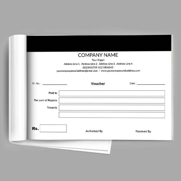 Elegant Voucher Book