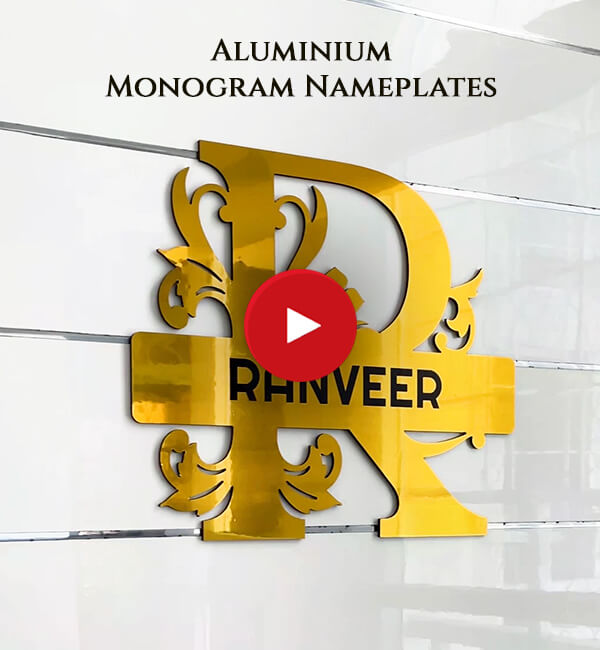 Buy Custom Golden Aluminim Monogram Letter Y - in Inscriptional Style ...