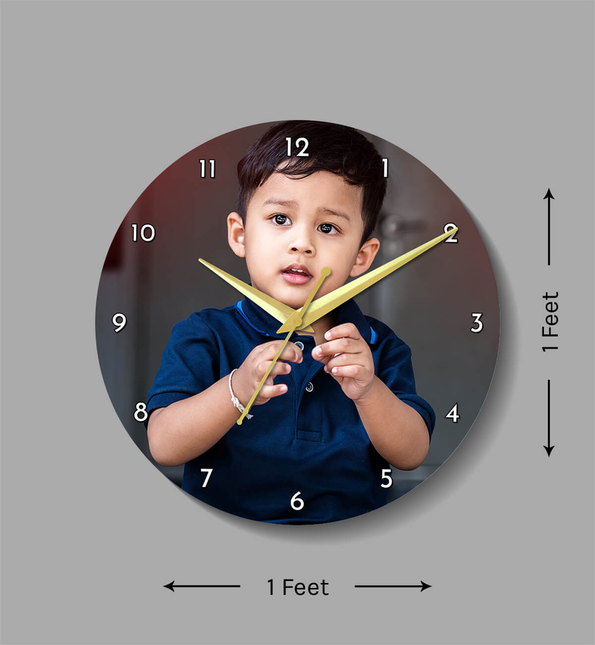 Buy Full pic circle shaped design - Printshoppy Wall Clocks