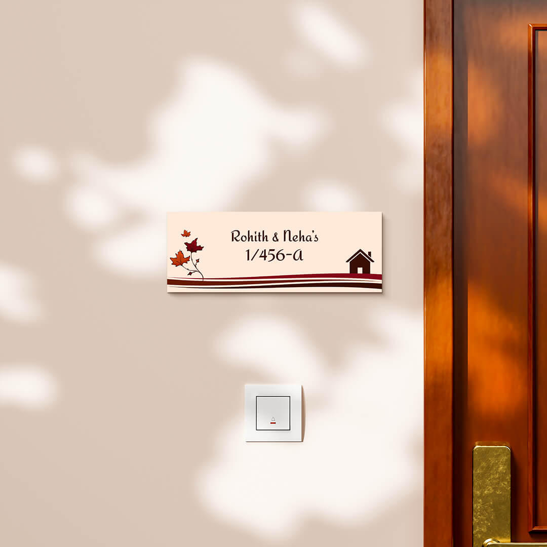Buy Way Back To Home Design Glossy Nameplate at our online store ...