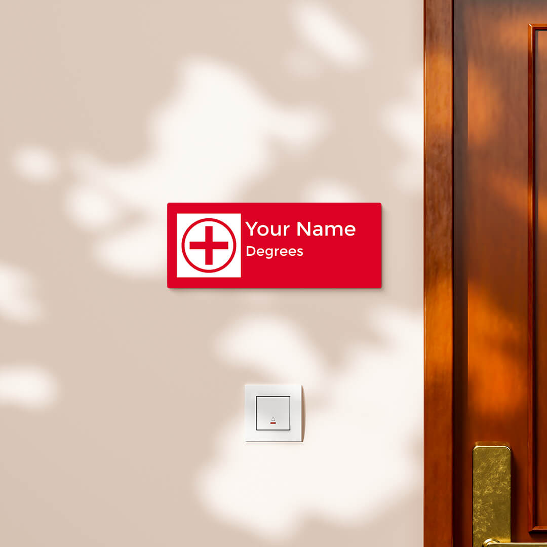 Buy Medical Themed Plain Design Glossy Nameplate